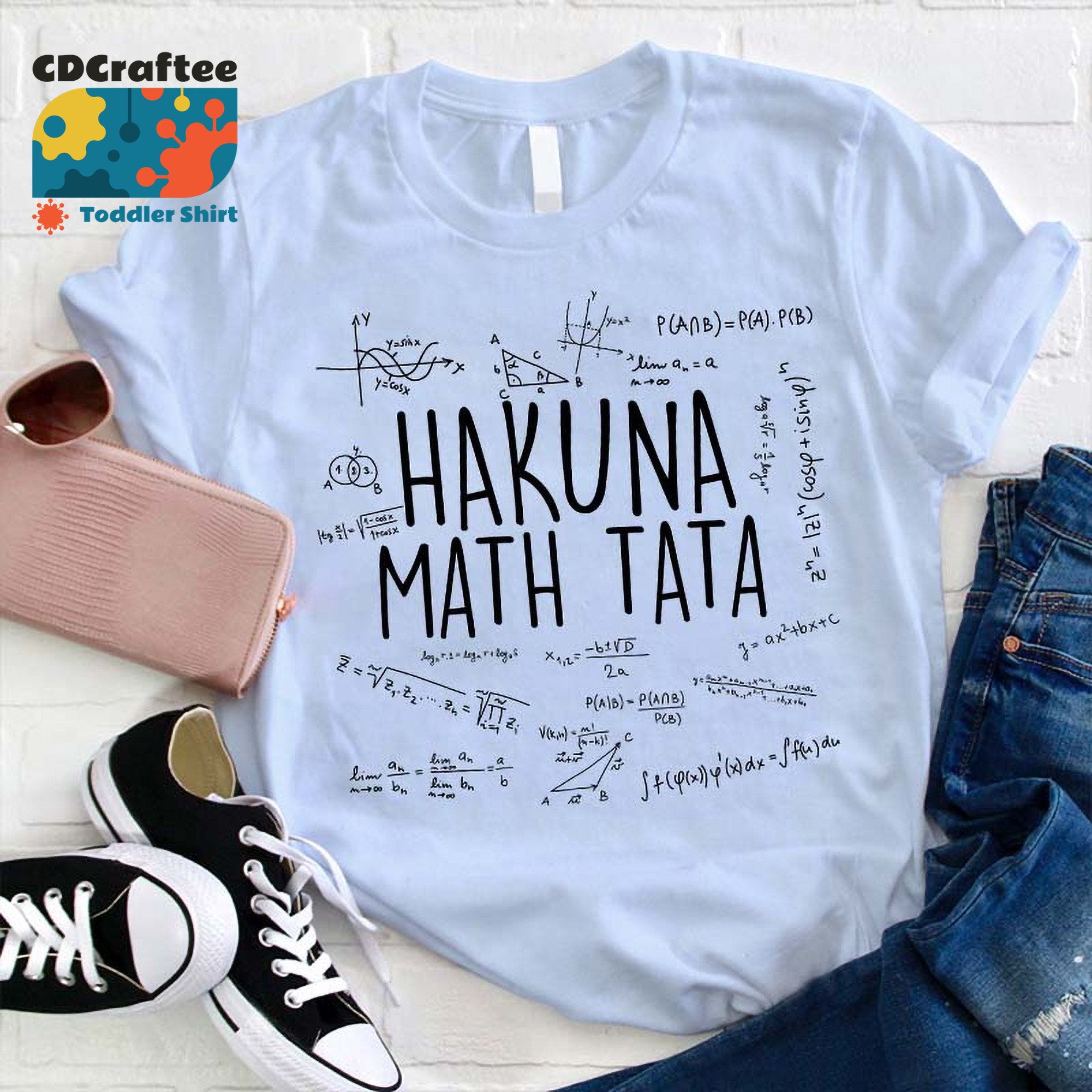 Hakuna Math Tata Teacher T-shirt, Teacher Life Shirt, Math Teacher Shirt, Kindergarten Shirt ...
