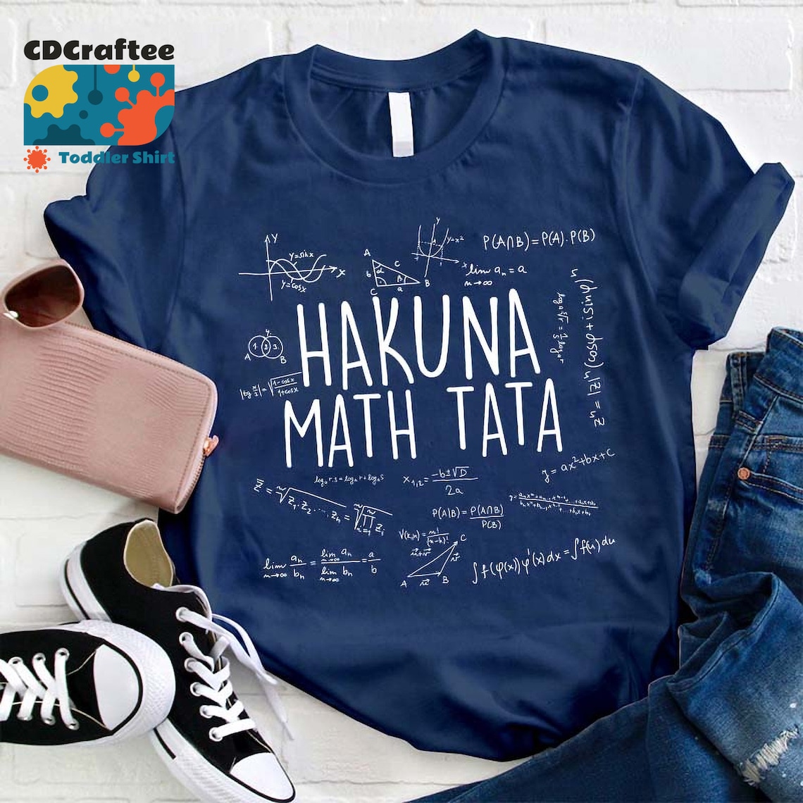 Hakuna Math Tata Teacher T-shirt, Teacher Life Shirt, Math Teacher ...