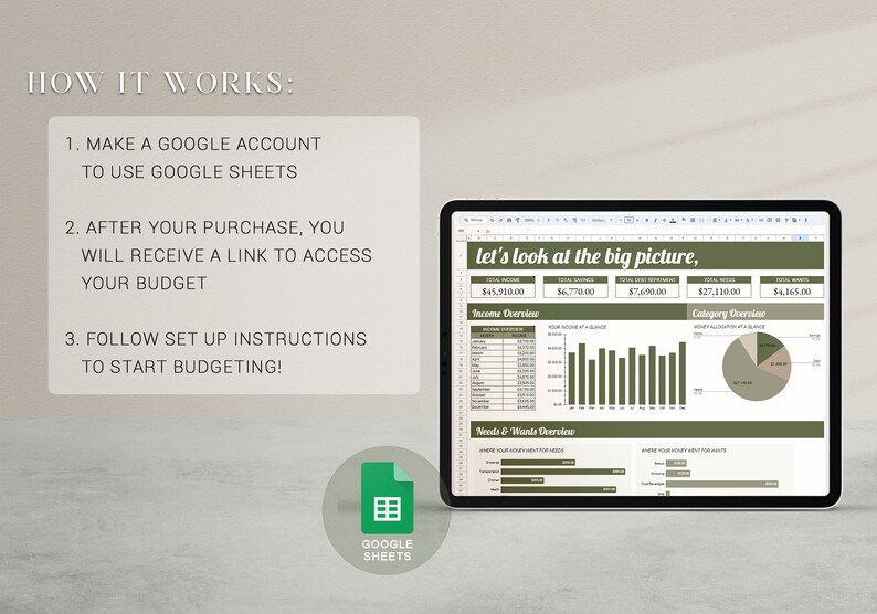 Monthly Budget Spreadsheet | Budget Template | Monthly Budget Template ...