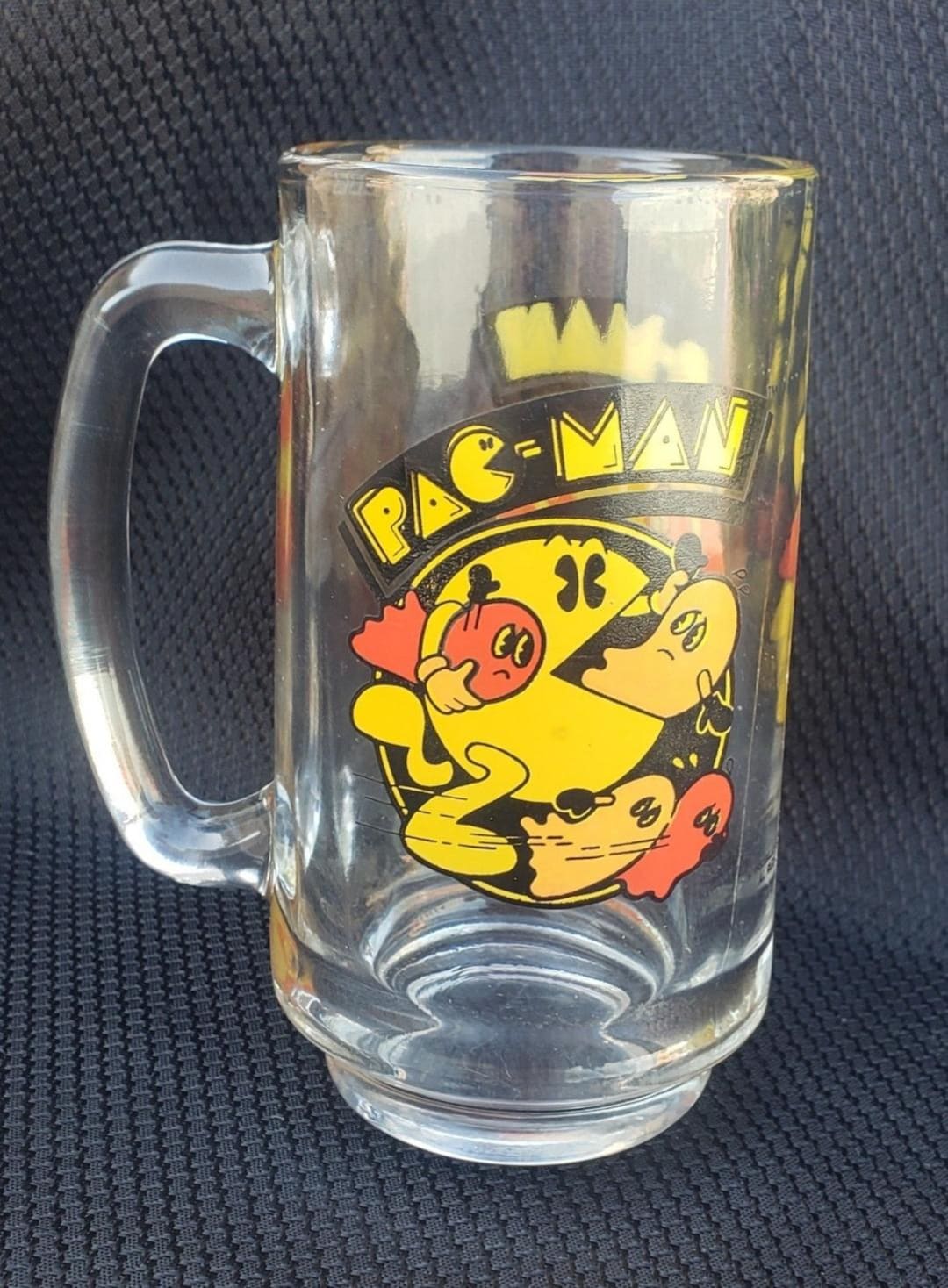 Vintage Pac Man Ghosts Arcade Mug Glass Cup Beer Stein Bally Midway ...