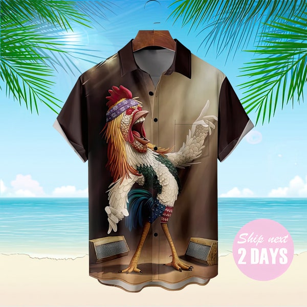 Chicken Hawaiian Shirt - Etsy