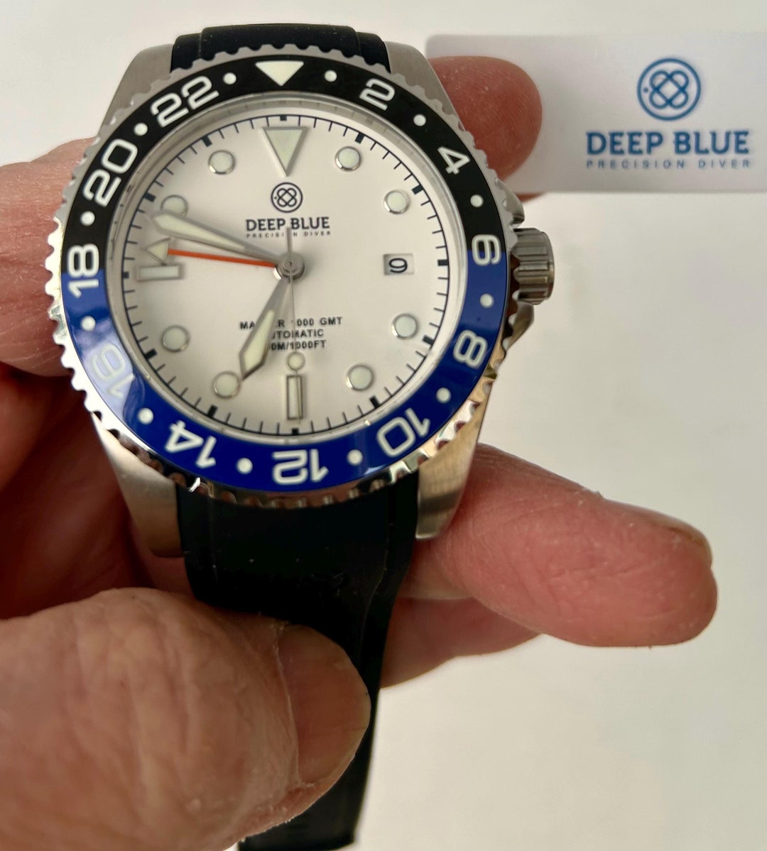 DEEP BLUE Precision Diver Watch, New AUTOMATIC With All Stainless Steel ...