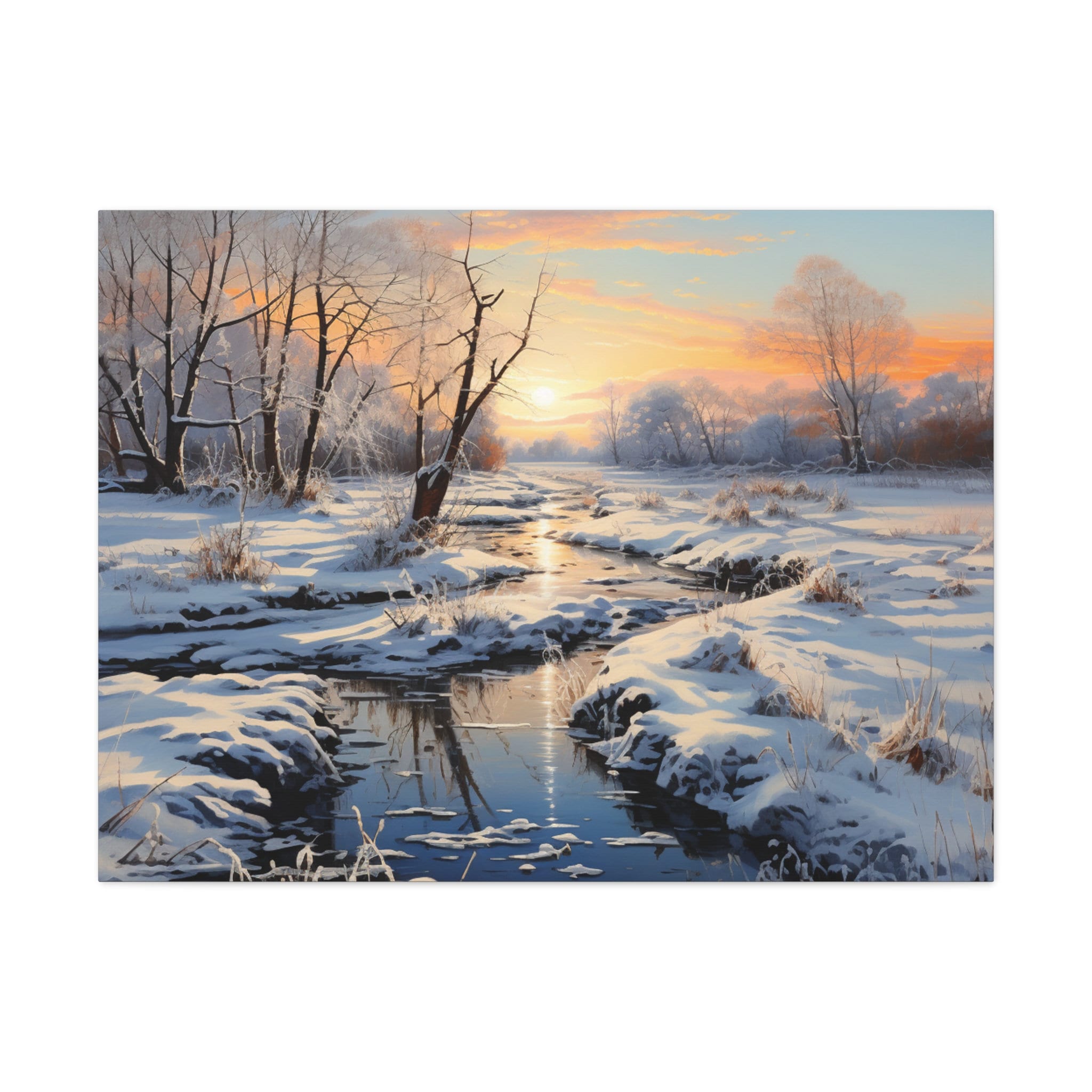 Winter Scene Wall Print Snowy Landscape Art Gallery-quality Ready to ...