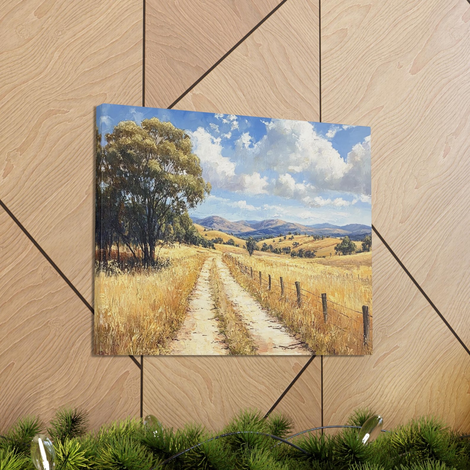 Australian Outback Oil Painting Canvas Print - Etsy