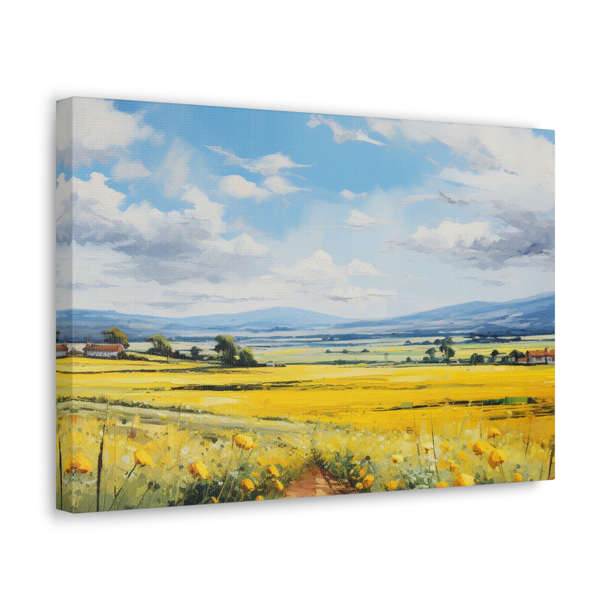 Prairie Landscape Print Nature Wall Art Decor Scenic View Across ...