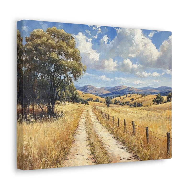 Australian Outback Oil Painting Canvas Print - Etsy