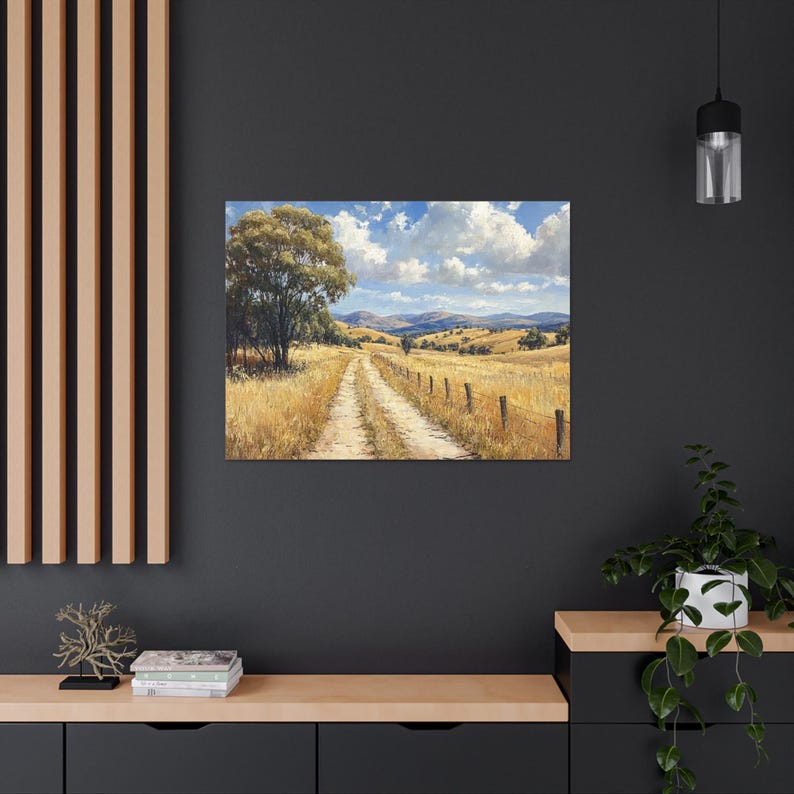Australian Outback Oil Painting Canvas Print - Etsy