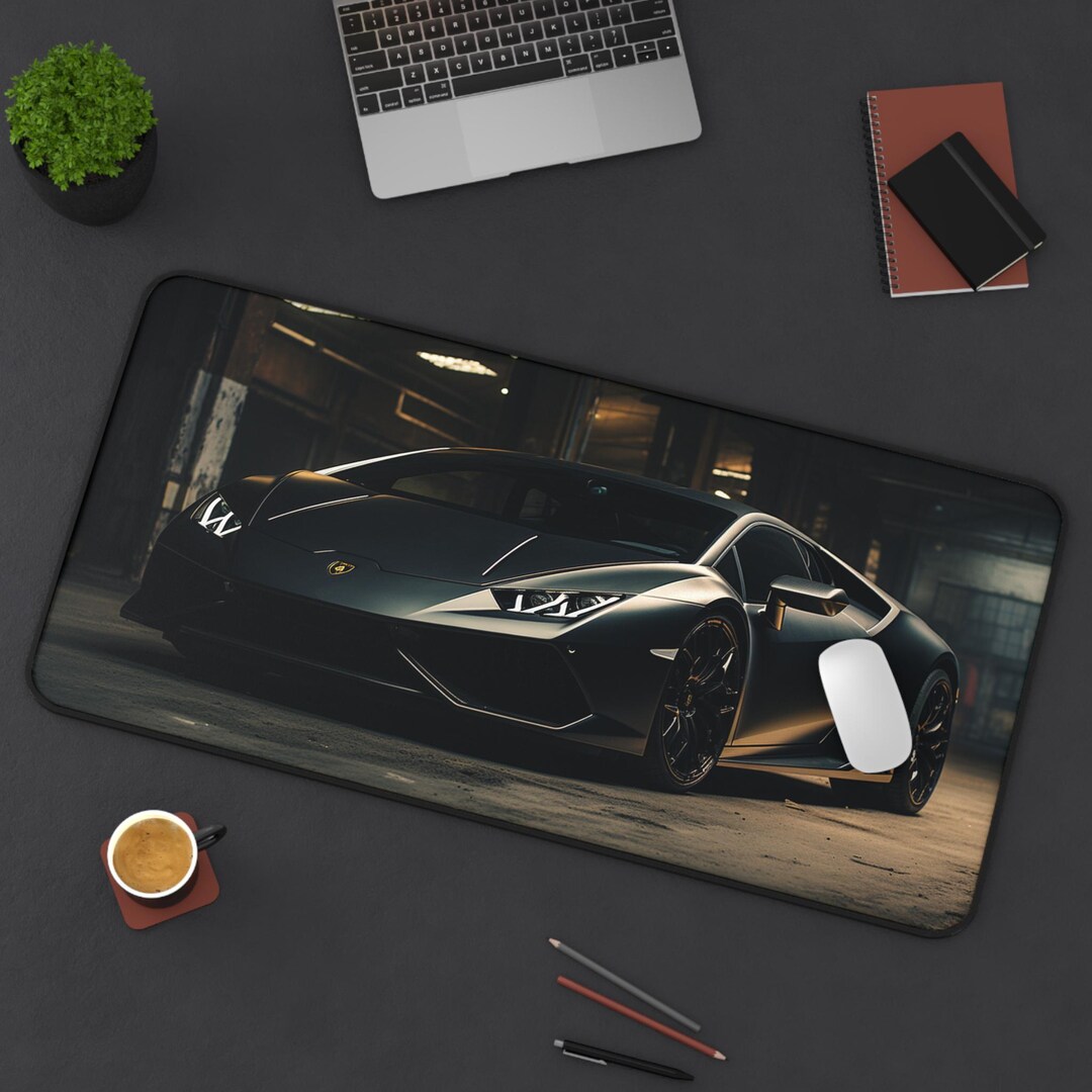 Sleek Lamborghini Desk Mat: Car Lover Office Decor - Etsy
