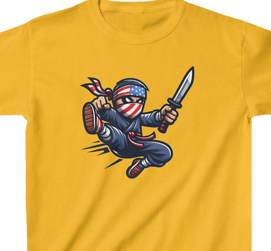 Ninja Birthday Kids T-shirt, Ninja Warrior Birthday Tee, 8th Birthday ...