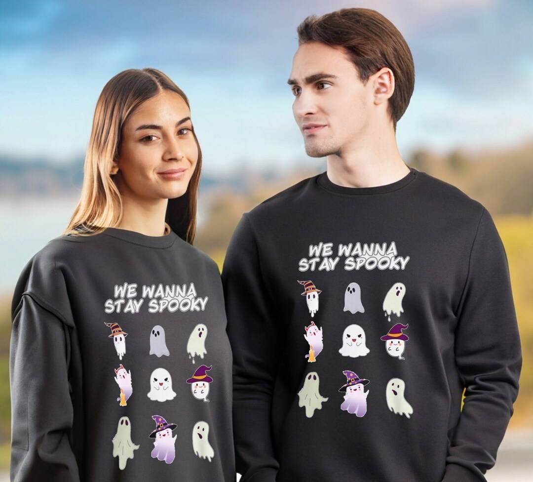 Halloween Ghost Sweat Cute Halloween Sweatshirt Ghost - Etsy