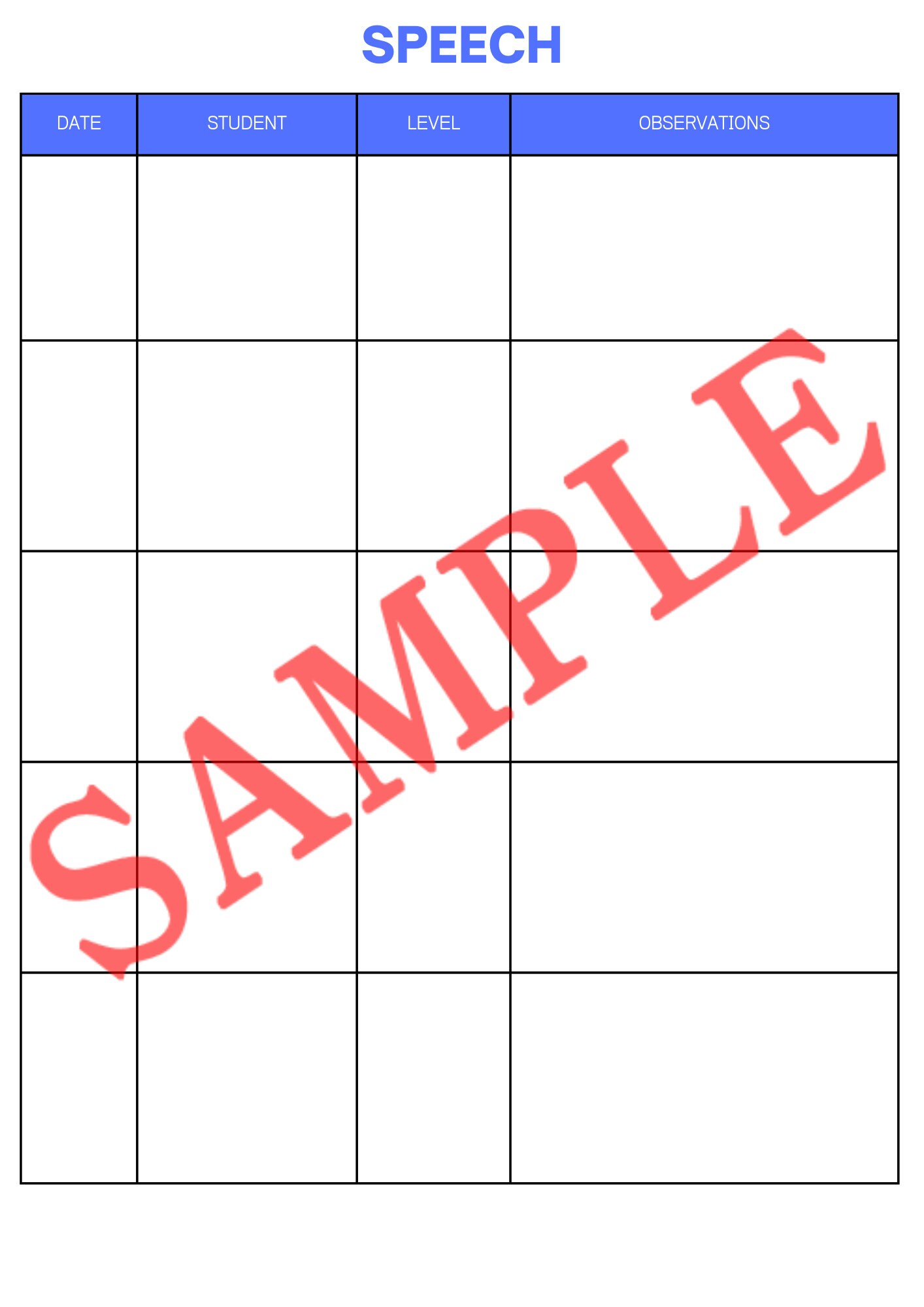 Observation Record Sheets - Etsy