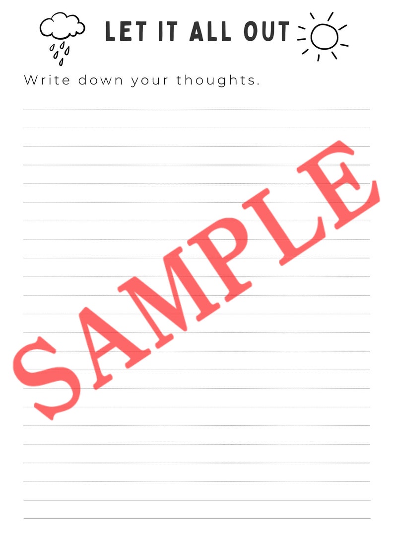 High School Mental Health Worksheets - Etsy