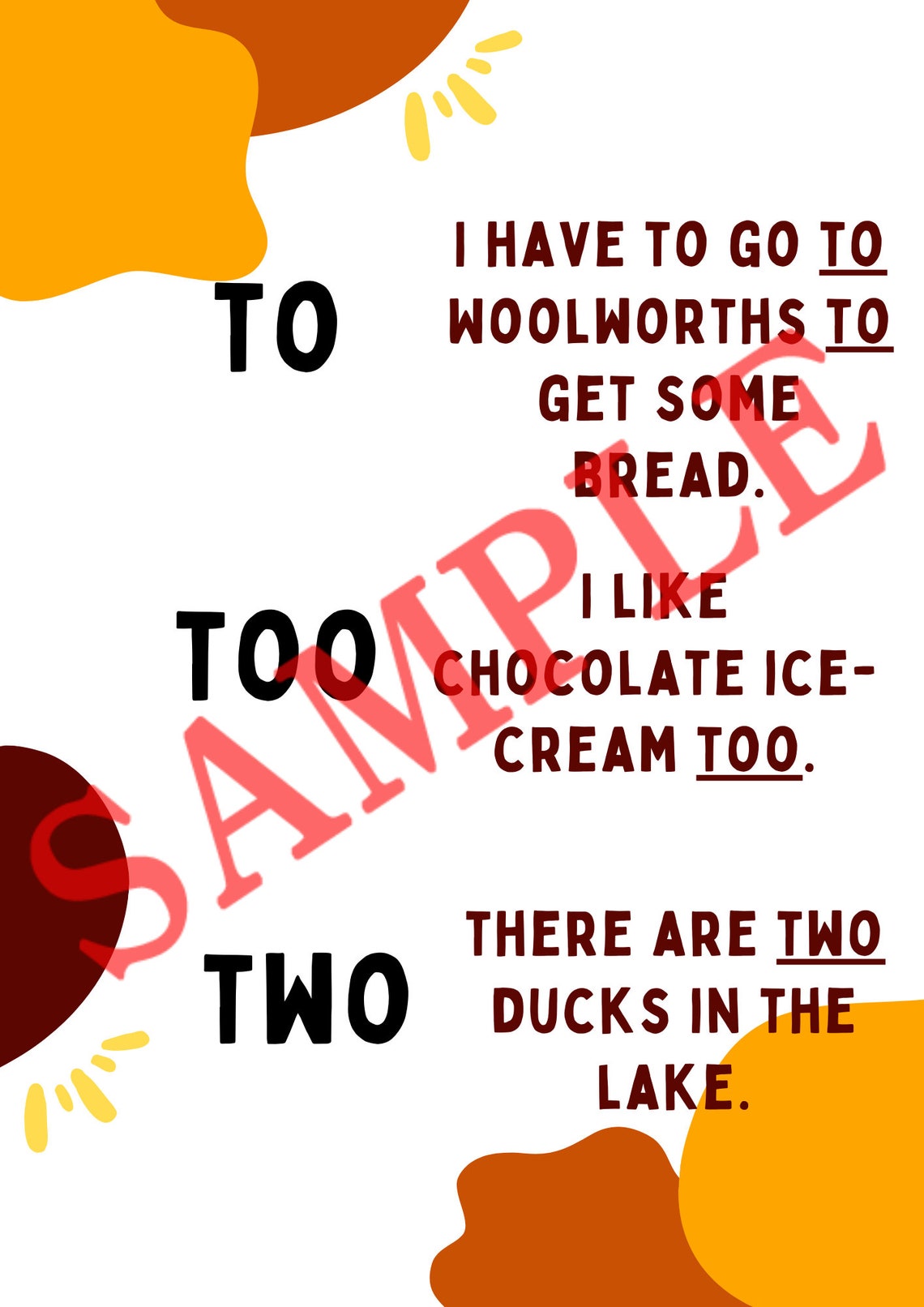 Homophone and Contraction Posters - Etsy