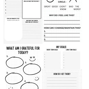High School Mental Health Worksheets - Etsy