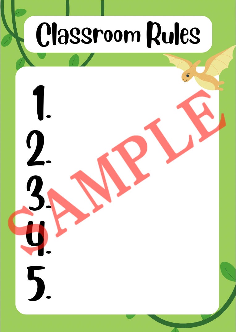 Dinosaur Themed Classroom Decor Pack - Etsy