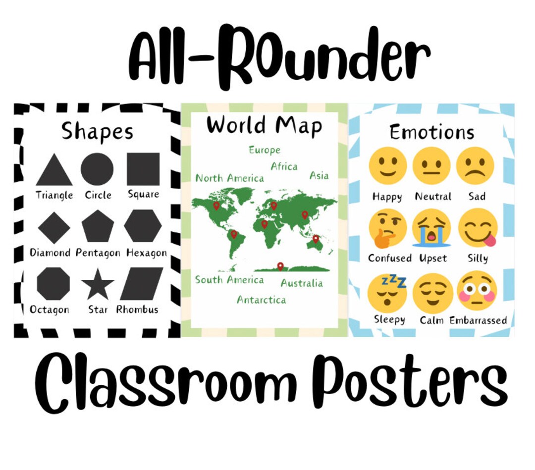 All-rounder Classroom Posters - Etsy