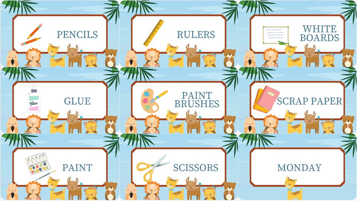 Baby Animal Theme Classroom Decor Pack - Etsy