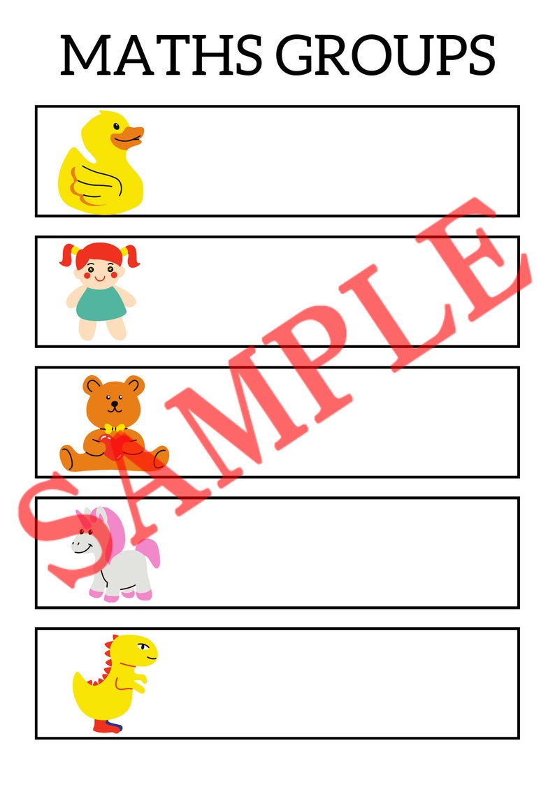 Toy Themed Classroom Group Labels - Etsy