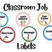 Classroom Job Labels - Etsy