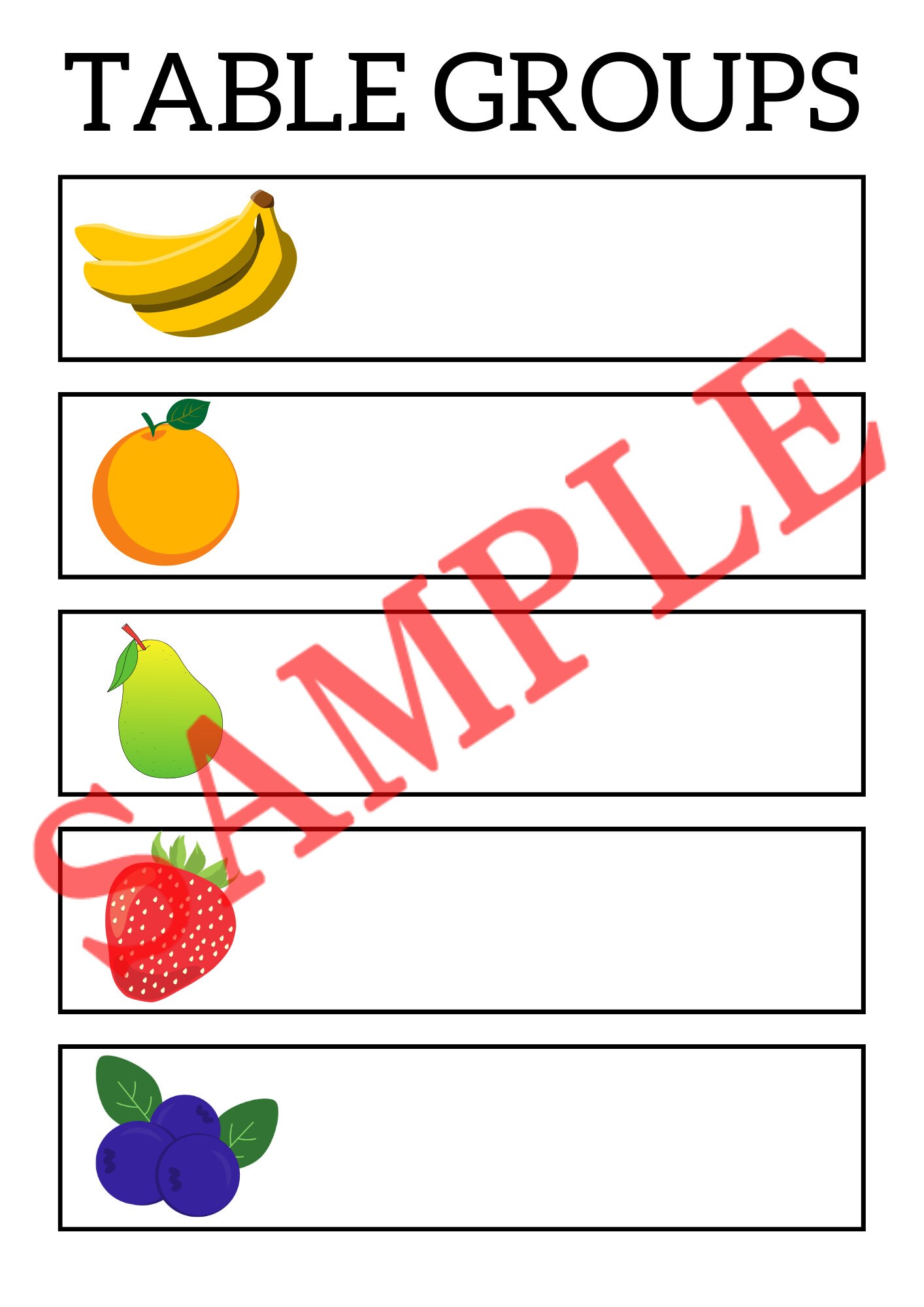 Food Themed: Classroom Group Labels - Etsy