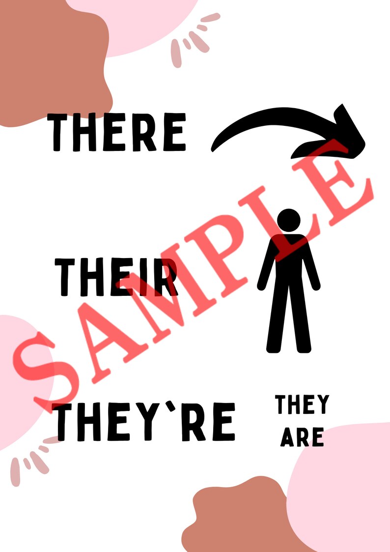 Homophone and Contraction Posters - Etsy