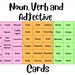 Noun, Verb and Adjective Charades - Etsy Canada