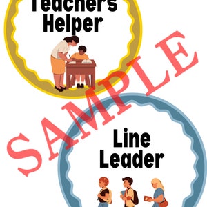 Classroom Job Labels - Etsy