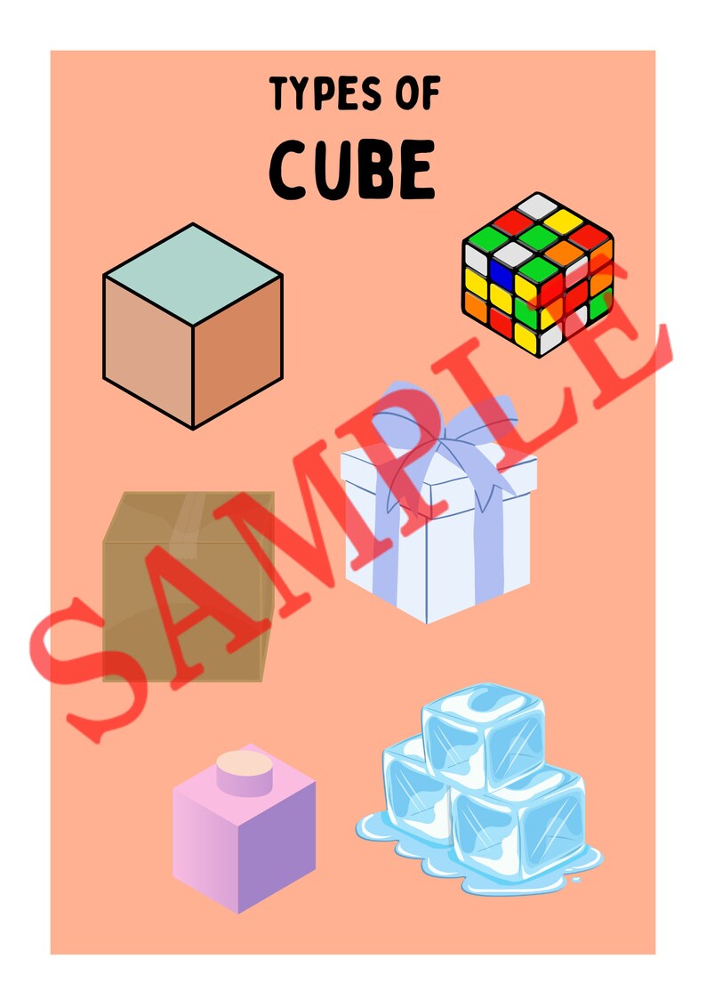 3D Shape Classroom Posters - Etsy