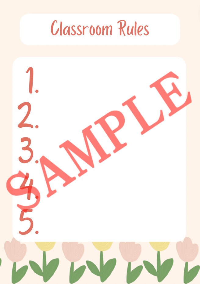 Flower Garden Themed Classroom Decor Pack - Etsy