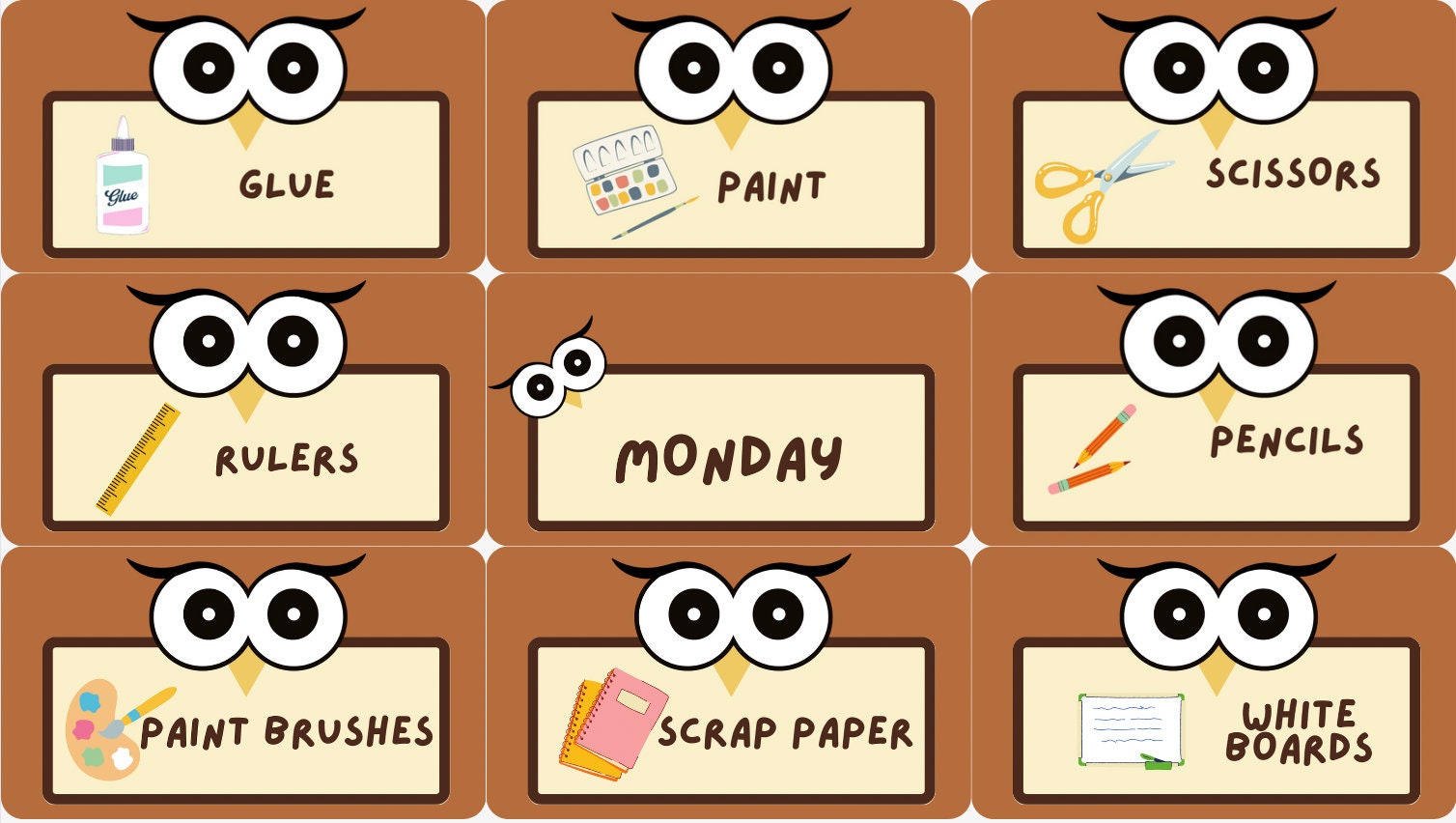 Smart Owls Classroom Decor Pack - Etsy