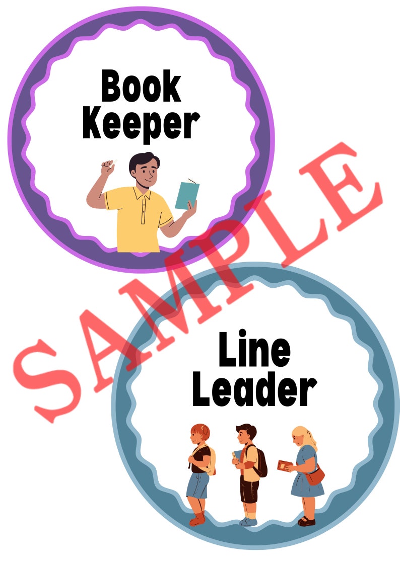 Classroom Job Labels - Etsy