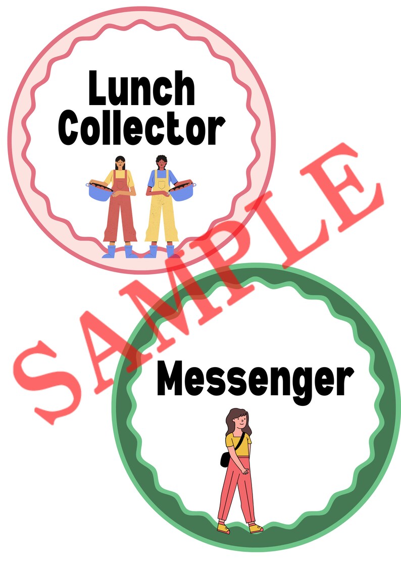 Classroom Job Labels - Etsy