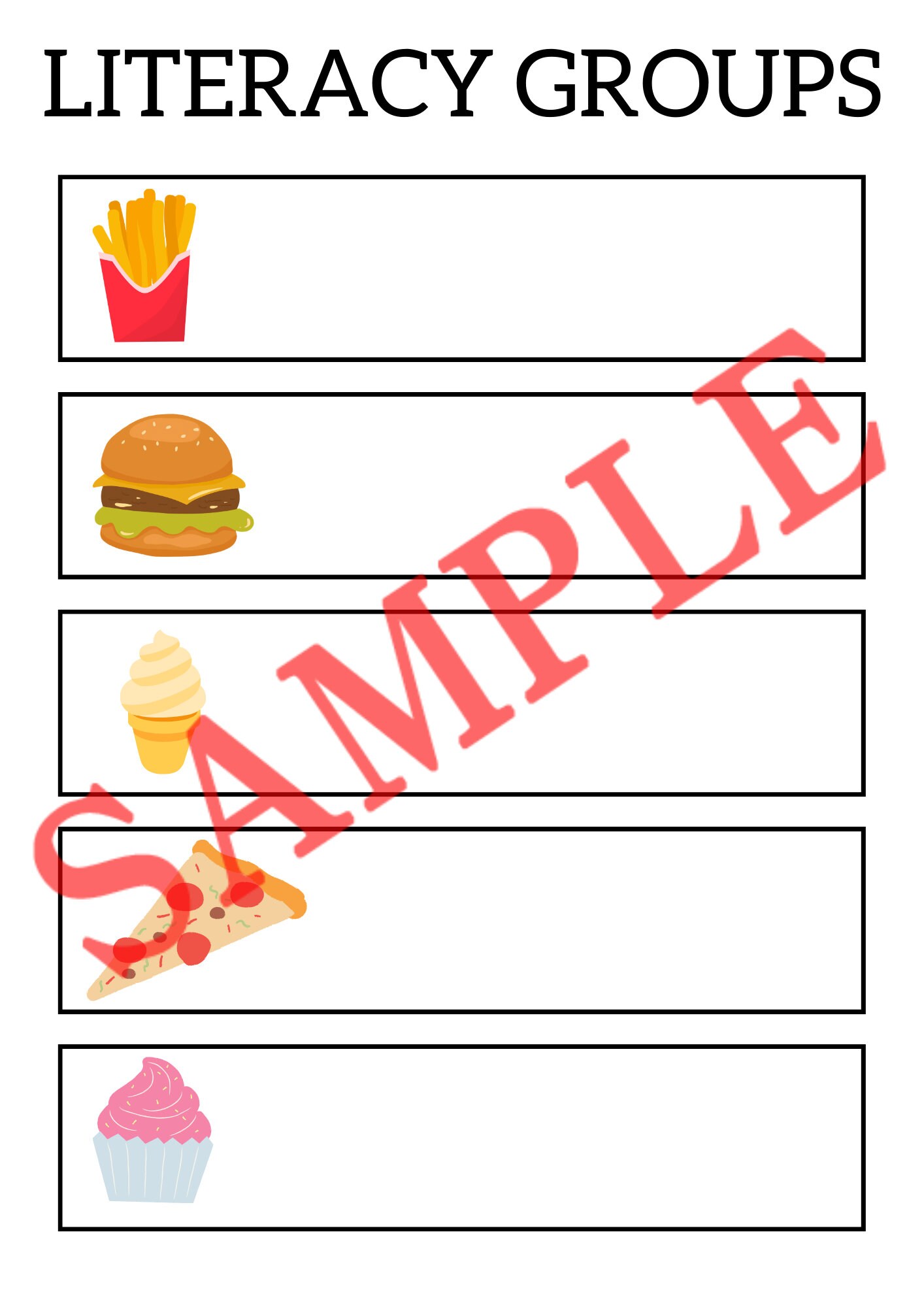 Food Themed: Classroom Group Labels - Etsy