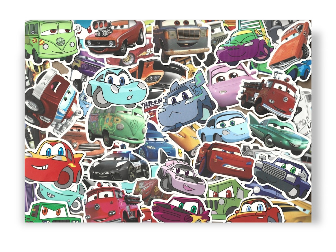 10 Disney Cars Outdoor Stickers Vinyl Self Adhesive Waterproof - Etsy
