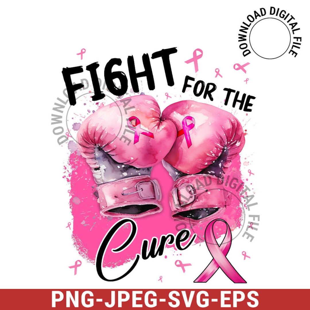 Fight for the Cure Digital Design Breast Cancer Awareness - Etsy