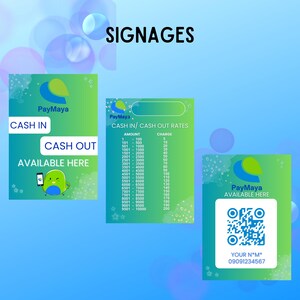 Paymaya Template~transaction Slip, Transaction Record, Signages - Etsy