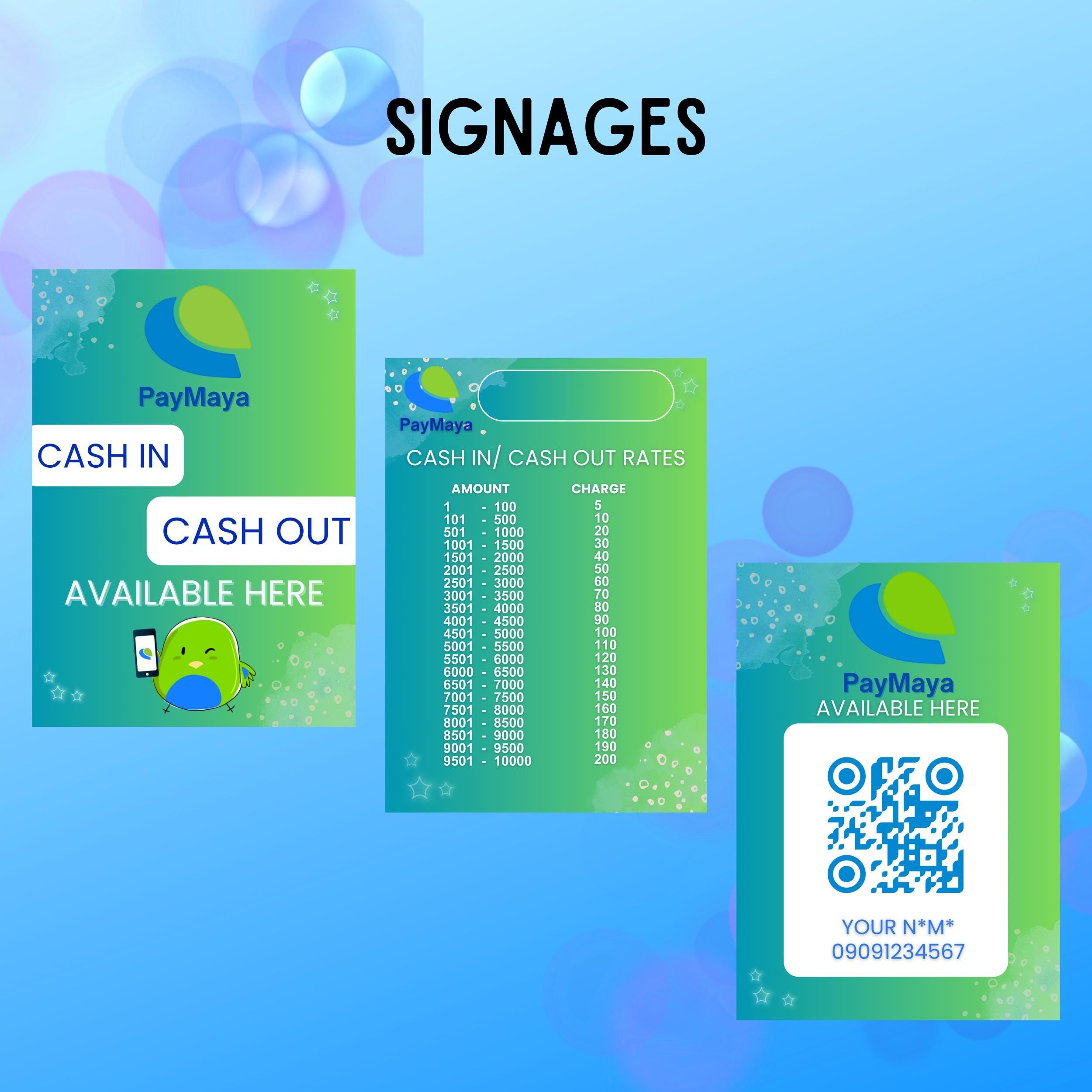 Paymaya Template~transaction Slip, Transaction Record, Signages - Etsy