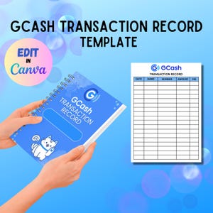 GCASH Template Bundle- Transaction Slip, Payment Record, Editable Gcash ...