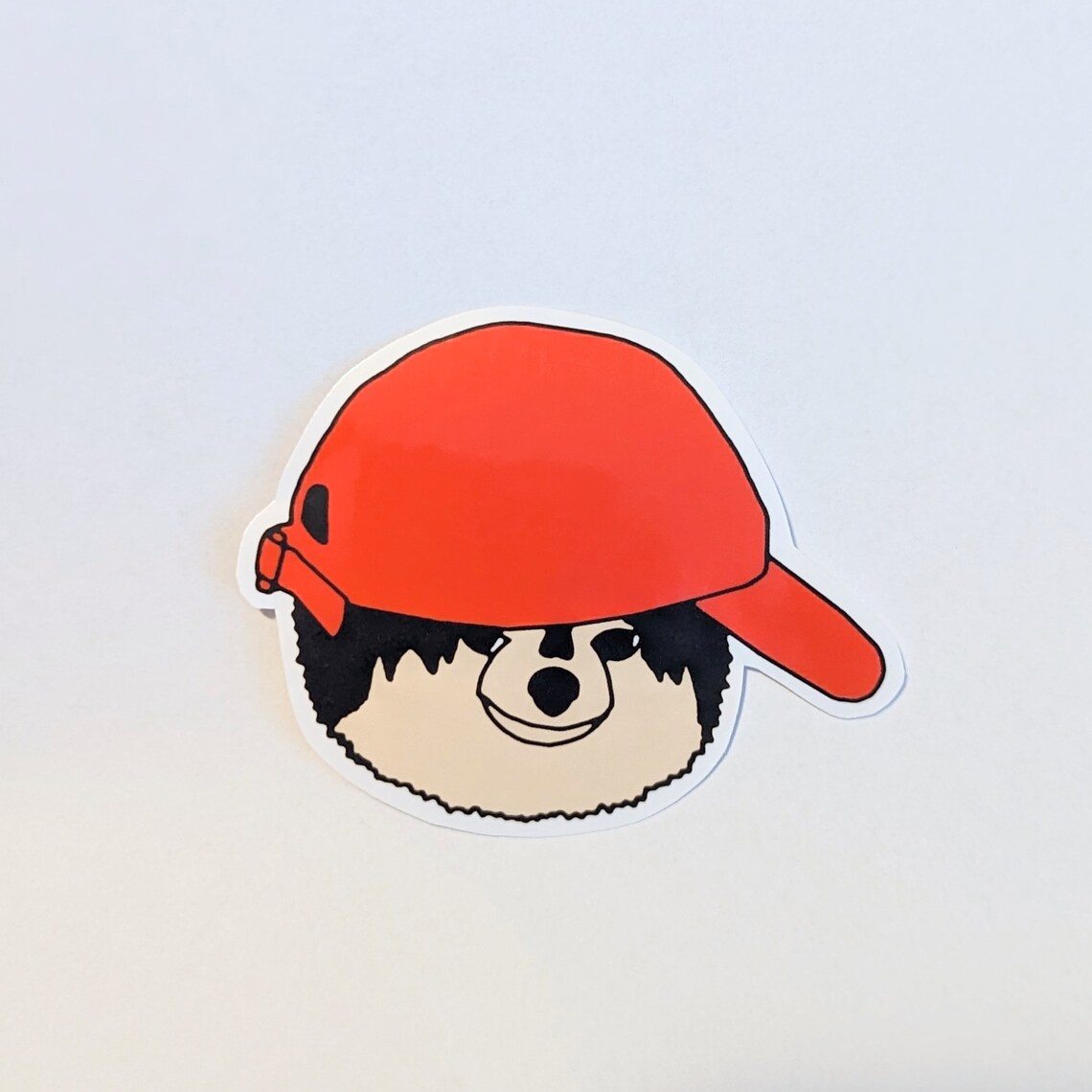 Yeontan V Dog Red Snapback Sticker Taehyung BTS Yeontan - Etsy