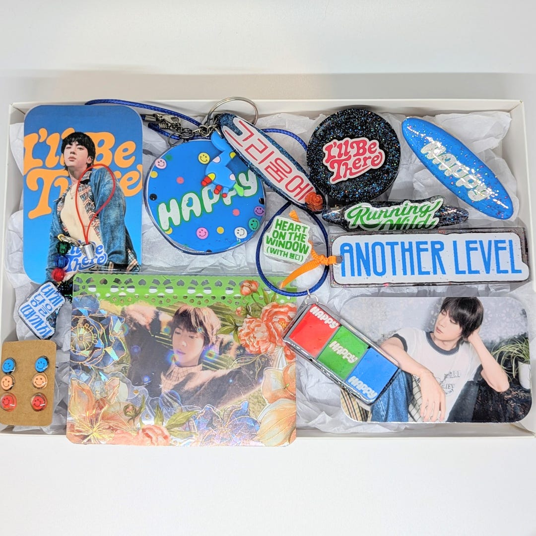 BTS Jin Happy Bias Box Jin Bts, Gift for Army, Bias BTS Pack, Gift Box ...