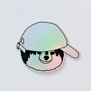 Yeontan V Dog Holographic Sticker | Taehyung BTS Yeontan Vinyl Sticker ...