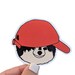 Yeontan V Dog Red Snapback Sticker Taehyung BTS Yeontan - Etsy