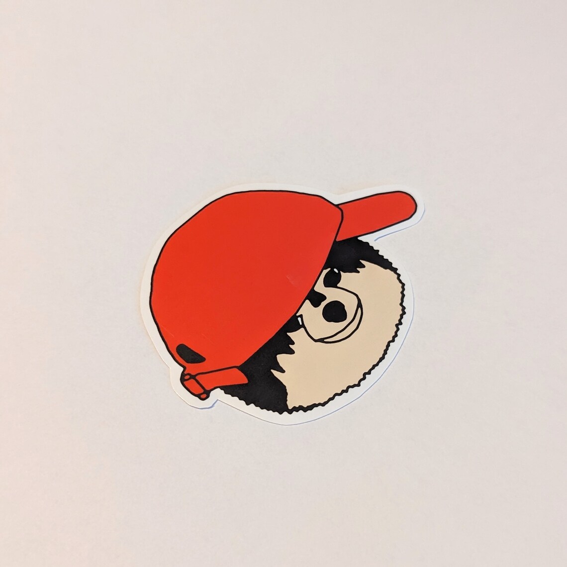 Yeontan V Dog Red Snapback Sticker Taehyung BTS Yeontan - Etsy