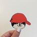 Yeontan V Dog Red Snapback Sticker Taehyung BTS Yeontan - Etsy