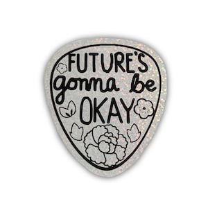 Future's Gonna Be Okay Holographic Glitter Sticker | D-day Agust D Suga ...