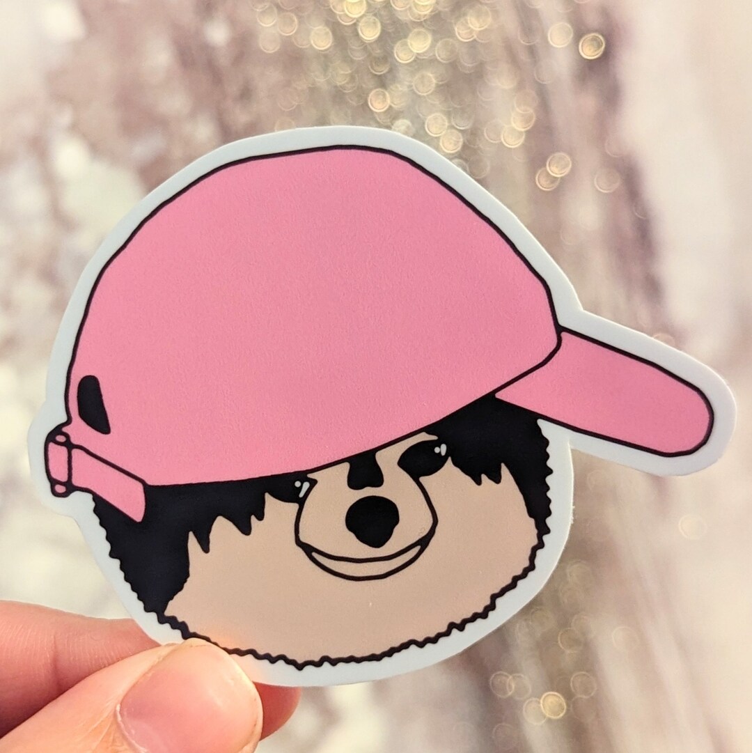 Yeontan Fri(end)s Pink Snapback Sticker | Taehyung BTS Yeontan Vinyl ...