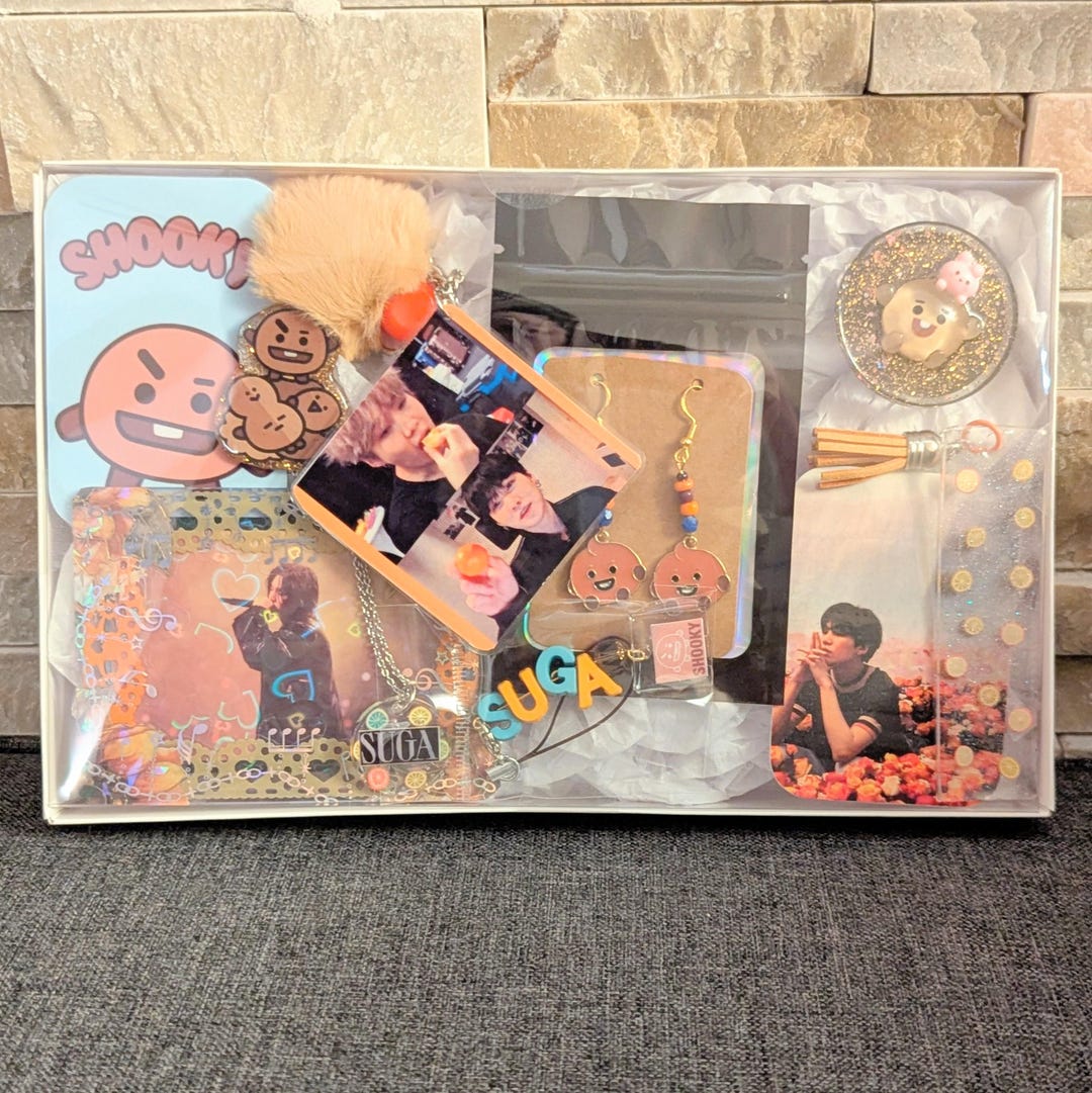 BTS Suga BT21 Shooky Bias Box Shooky Suga BTS, Gift for Army, Min ...
