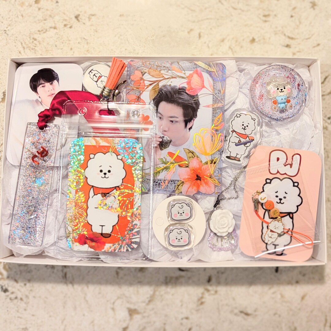 BTS Jin BT21 RJ Bias Box Jin BTS, Gift for Army, Kim Seokjin Bias, Rj ...
