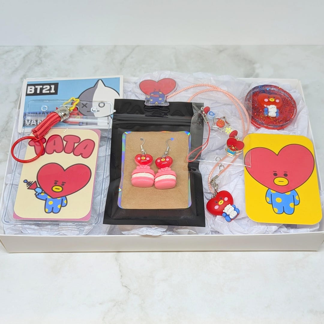 BT21 Tata Bias Box Tata BT21 Fanmade Gift for Army, Kim Taehyung Bias ...