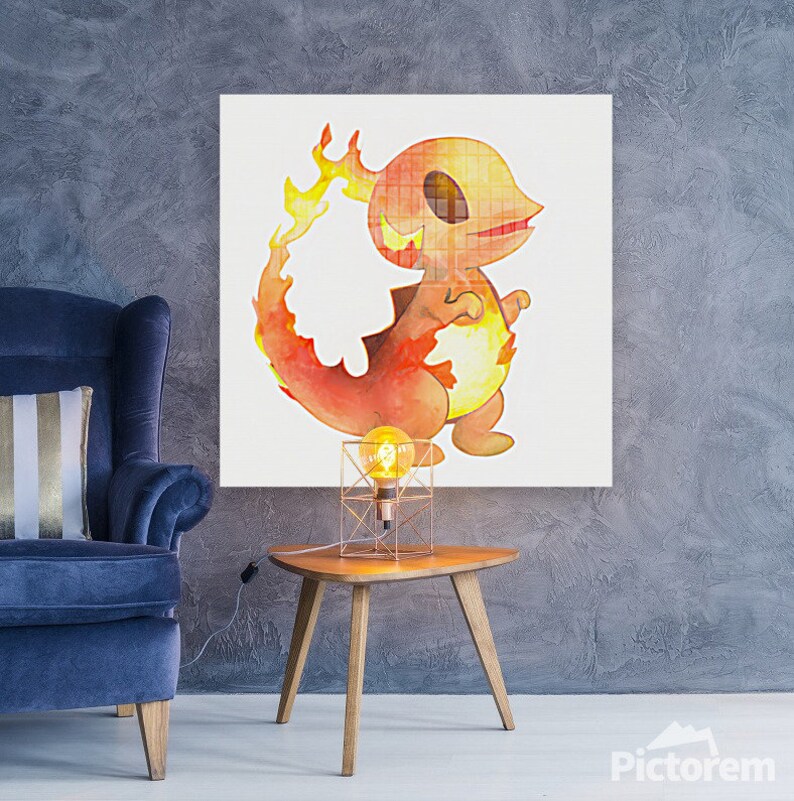 Charmander on Fire Digital Art Fanart - Etsy